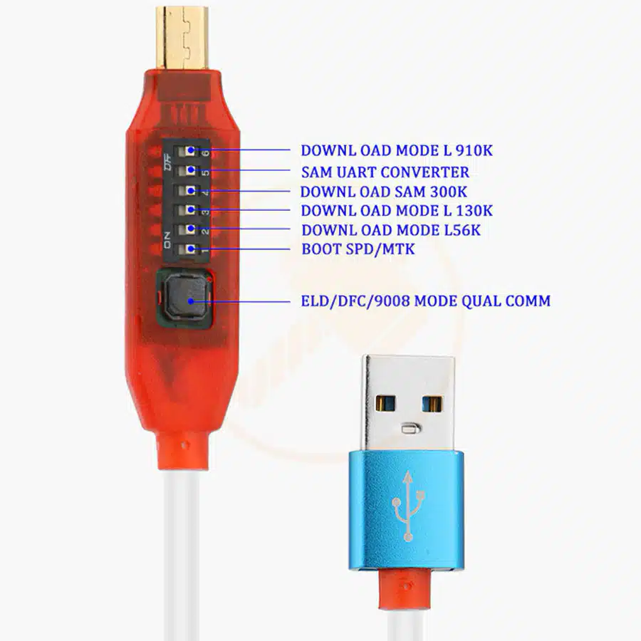 CABLE EDL/DFC DE ARRANQUE / QUALCOMM/MTK/SPD 56k/910k - NEGRO » Thor ...